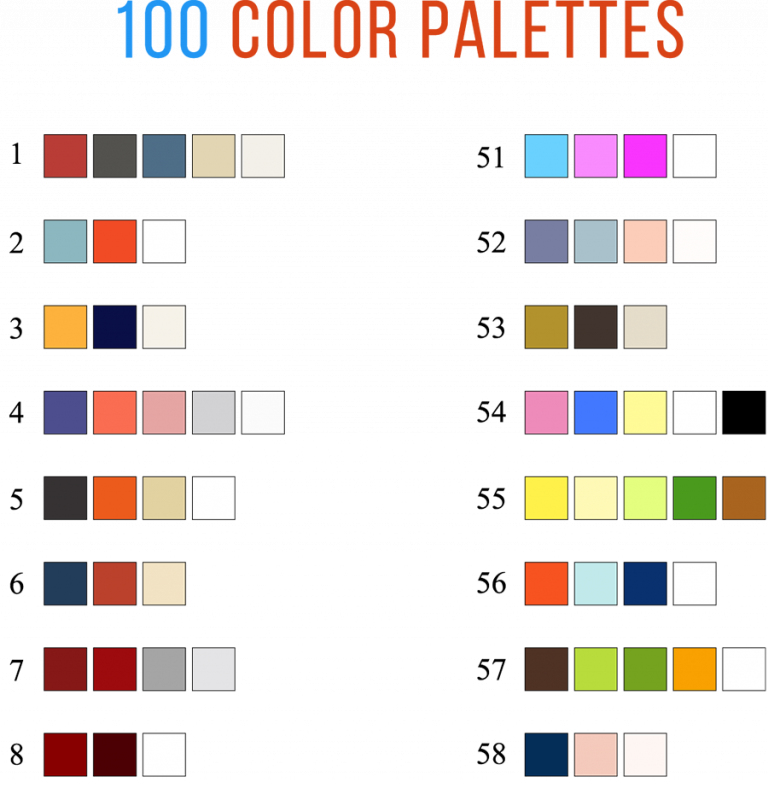 100 Real Color Palettes Inspired by Best-Selling Digital Products