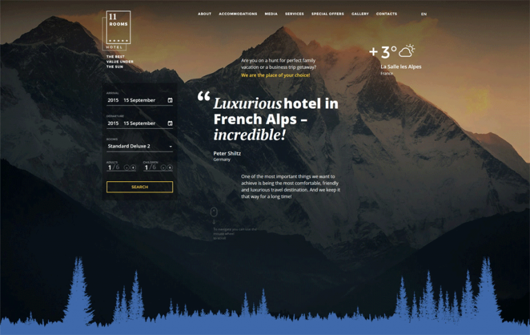 15 Hotel Booking Website Templates to Build Creative Hotels Sites