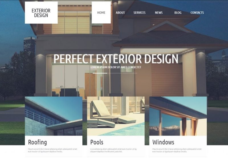 Top-25 Exterior Design WordPress Templates In 2020 | Yes Web Designs