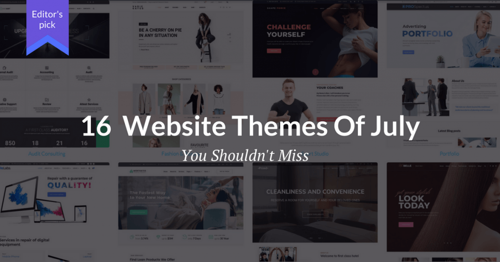 16 Cool Website Templates to Launch Conversion-Oriented Sites in 2018