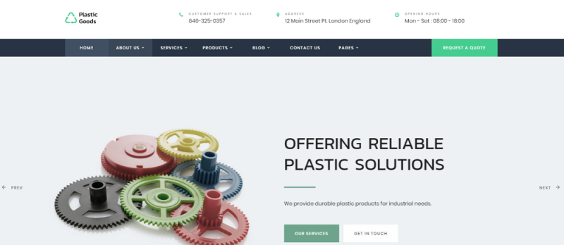 Top-50 Industrial HTML Templates for Manufacturing Sites
