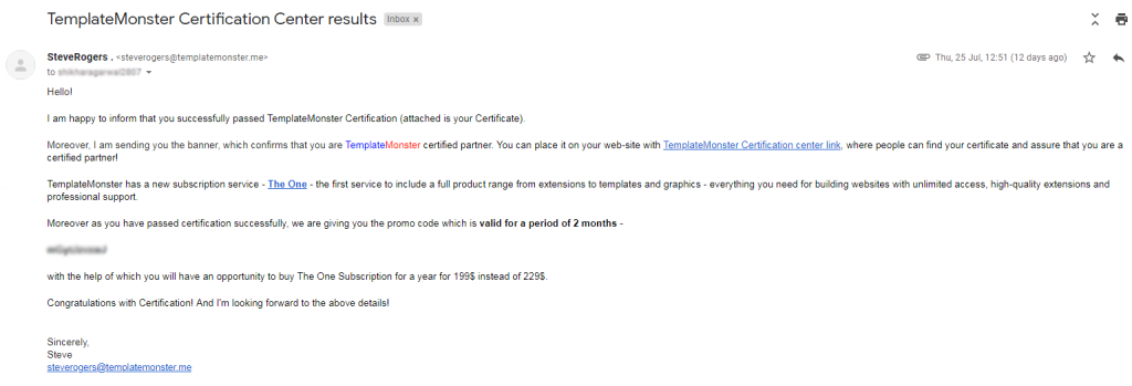 Free WordPress Certification by TemplateMonster ⭐MonstersPost