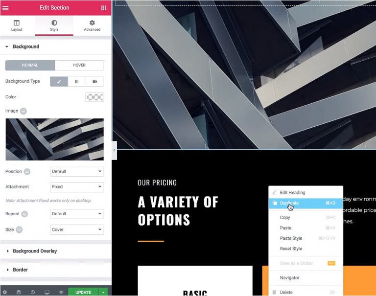 3 Easy Ways to Create Elementor Parallax Effect - MonstersPost
