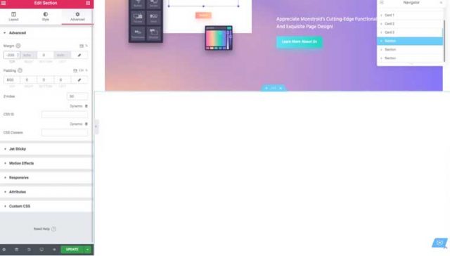 How to Create Sticky Sections Overlap Effect with Elementor Pro