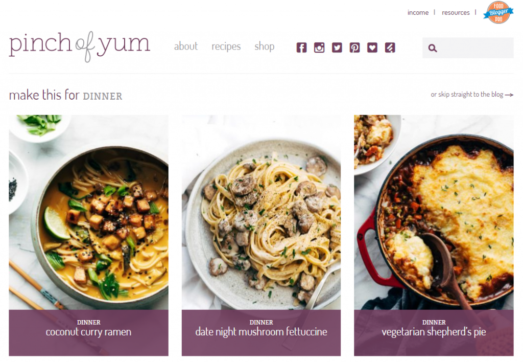 Easy Recipes Infographic for Your Culinary Blog