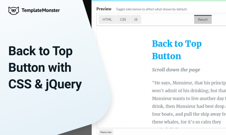 Creating a Back to Top jQuery Button with CSS [Tutorial]