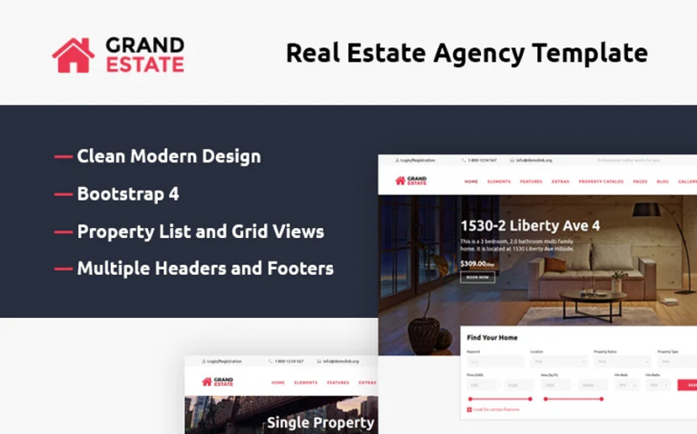 Top 50 Real Estate HTML Templates for Property Selling Business