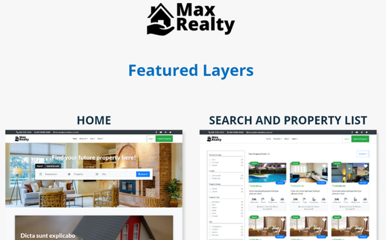 Top 50 Real Estate HTML Templates for Property Selling Business