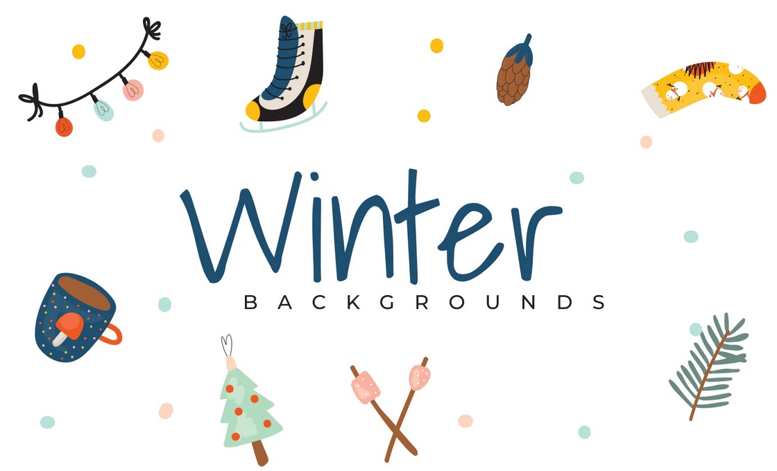 Stylish Winter Backgrounds For Your Frosty Designs